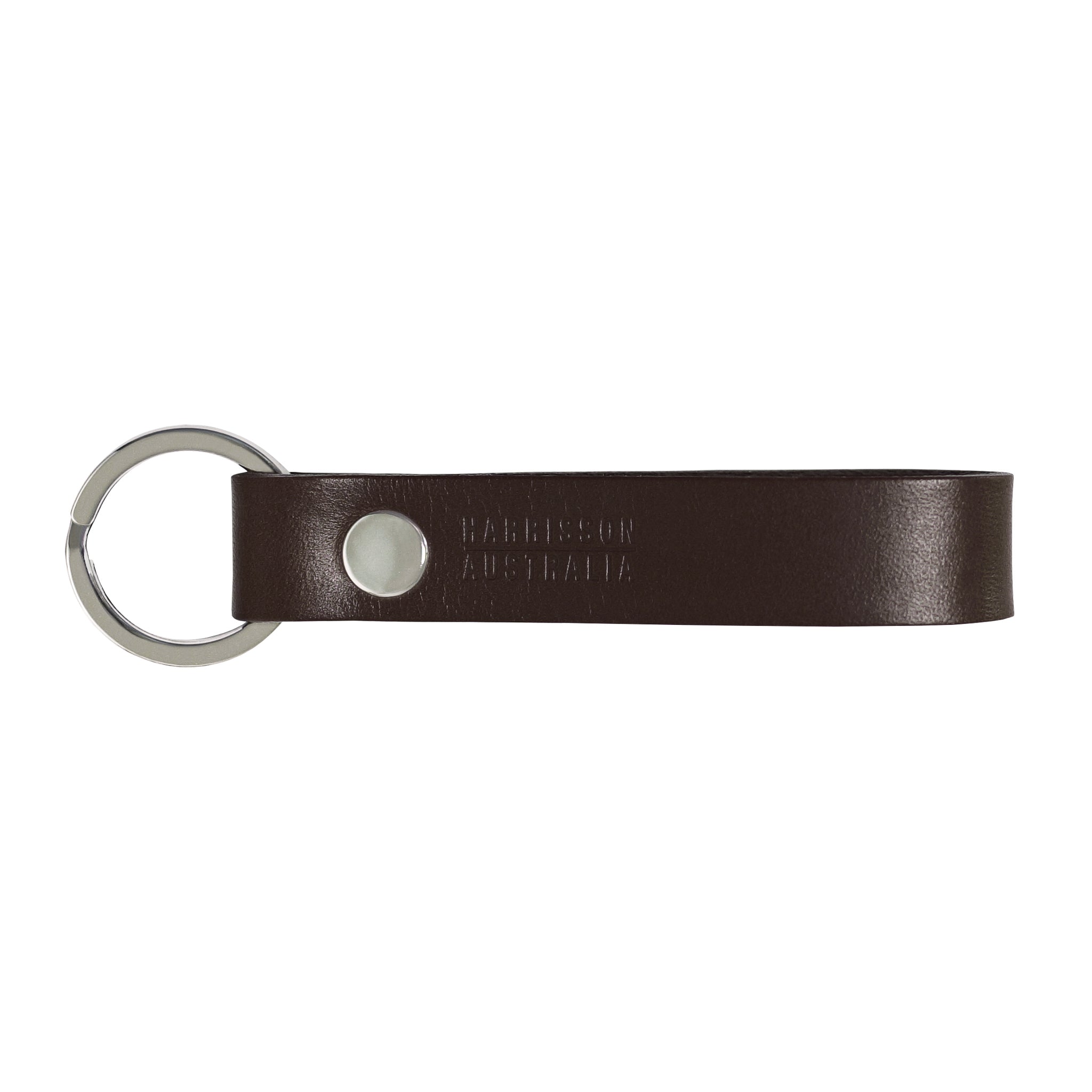 Cowhide Leather Keychain - Brown | Harrisson Australia